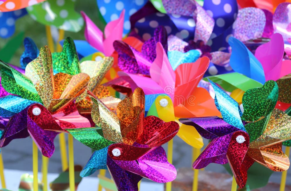 Pinwheels. stock image. Image of wings, collection, pinwheel - 84487307