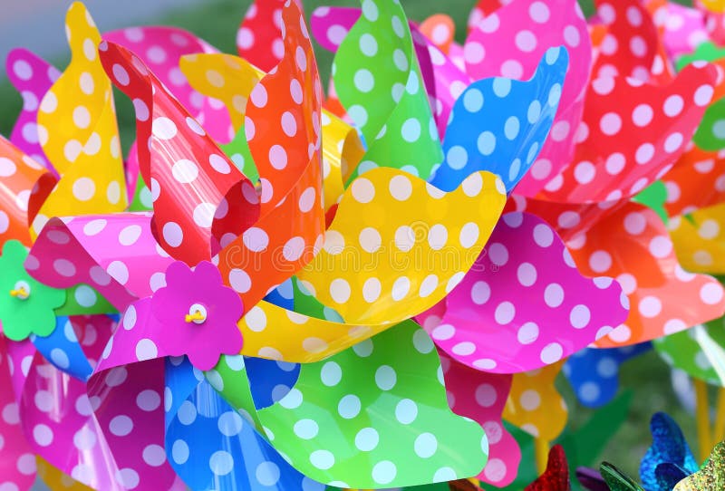 Pinwheels. stock photo. Image of pinwheel, play, rainbow - 84487850