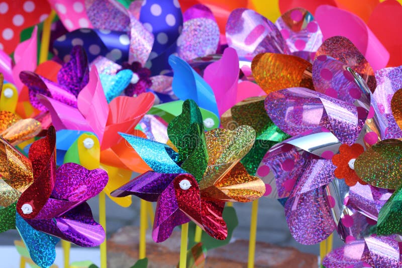 Pinwheels. stock image. Image of mill, decoration, pinwheel - 84583455