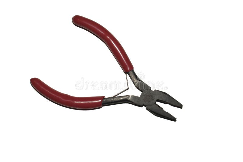 Pinzas Con Asas Rojas Sobre Fondo Blanco. Foto de archivo - Imagen de ...