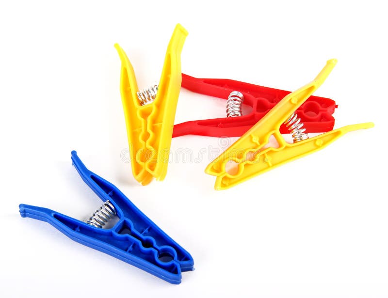 Pinzas plásticas imagen de archivo. Imagen de azul, dispersado - 45387265