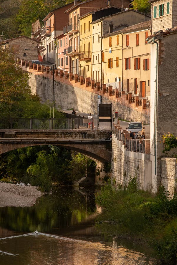 Piobbico Town in Marche Region in Italy Stock Photo - Image of outdoor ...
