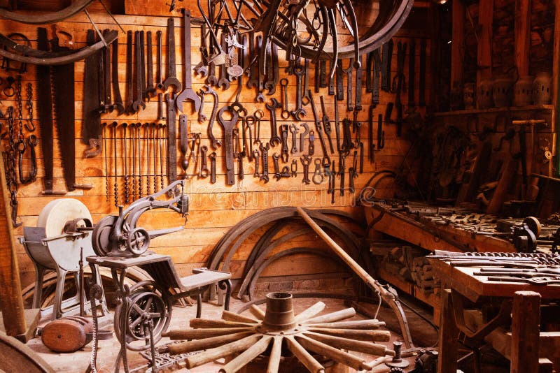 Pioneer tool shed stock image. Image of antique, equipment - 37964779