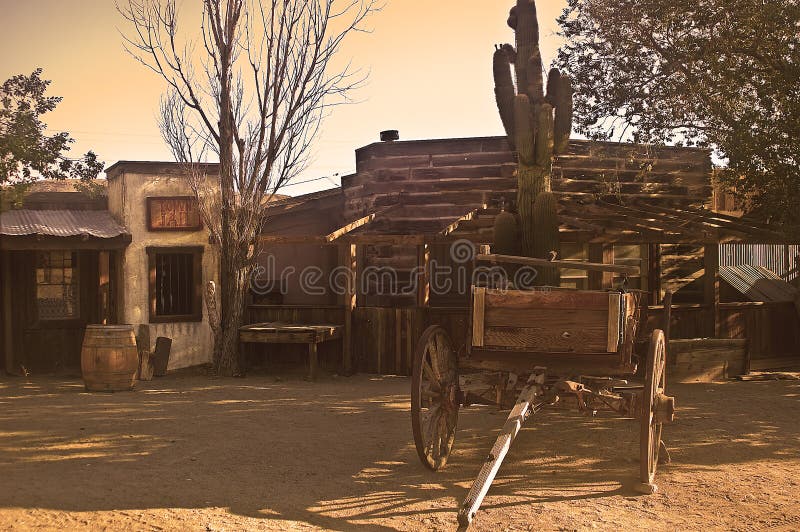 Western town street stock image. Image of wild, western - 5775871