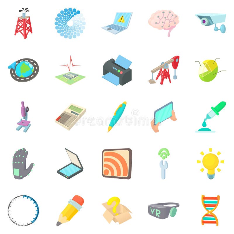 Pioneer Work Icons Set Cartoon Style Stock Illustrations – 2 Pioneer ...
