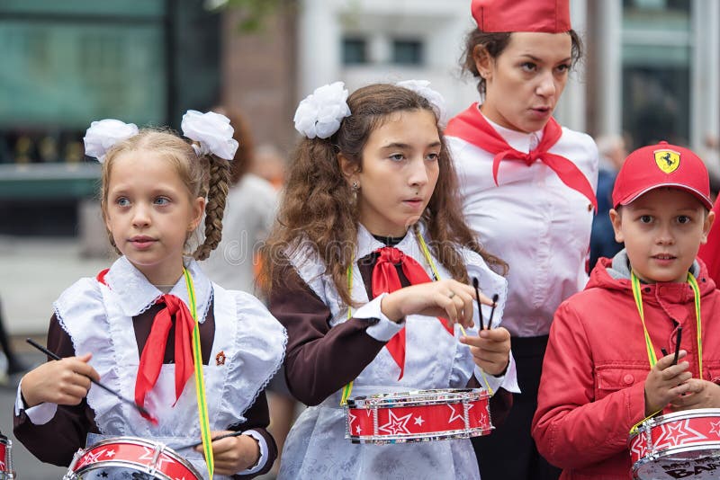 Pionnier image stock éditorial. Image du enfant, rétro - 77490569
