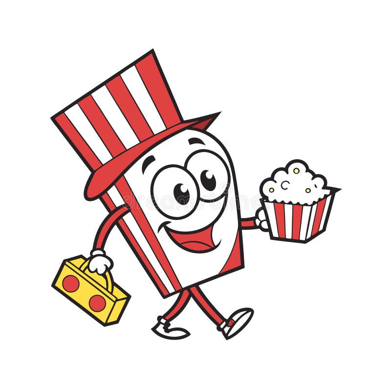 Pip the Playful Popcorn Creative Artwork Stock Vector - Illustration of ...