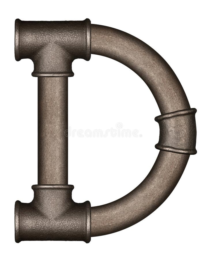 Pipe alphabet letter stock photo. Image of rust, industry - 86287978