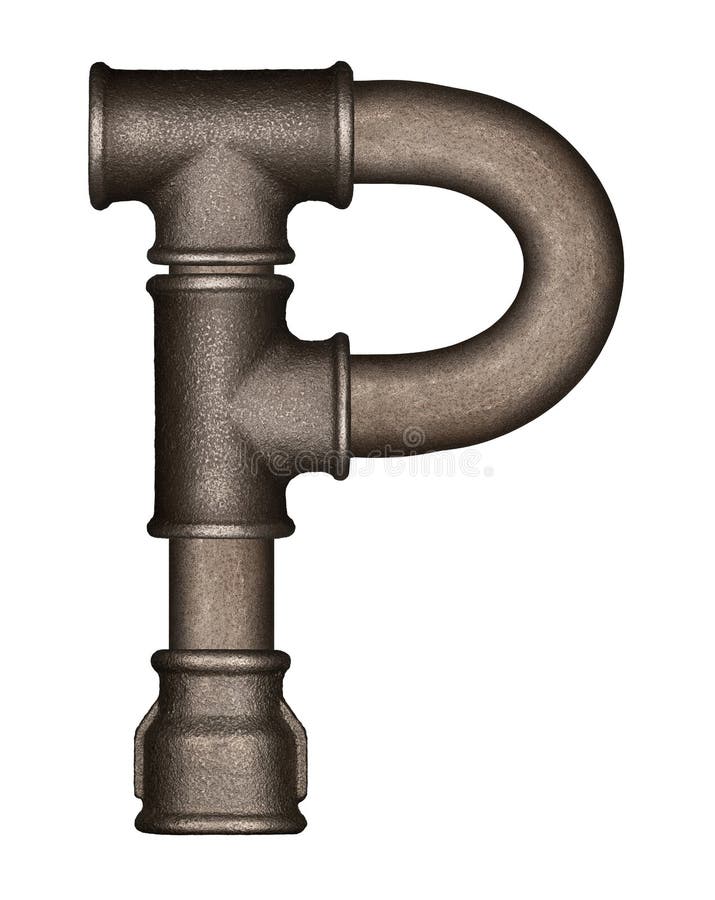 Pipe alphabet letter stock photo. Image of iron, background - 87984524