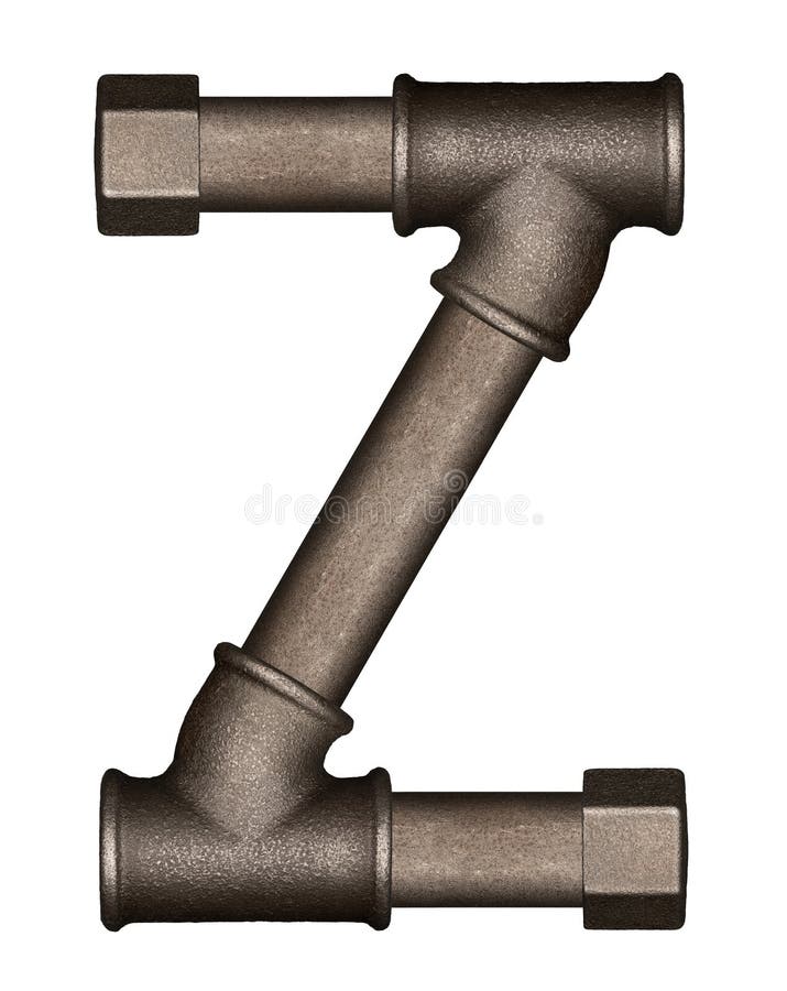 Pipe alphabet letter stock photo. Image of rust, industry - 86287978