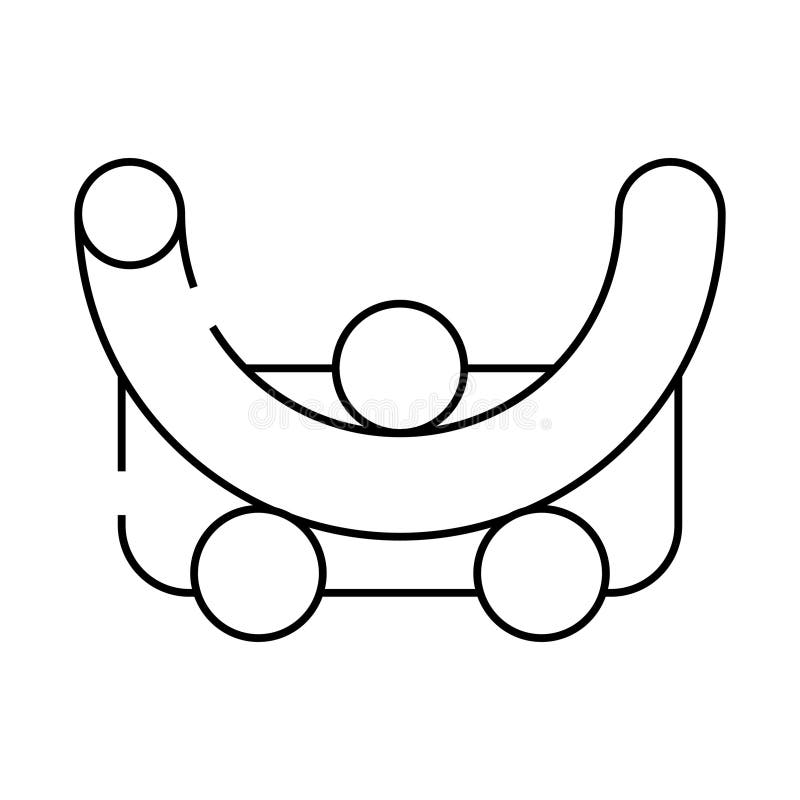 Pipe Bending Device Line Icon Vector Illustration Stock Illustration ...