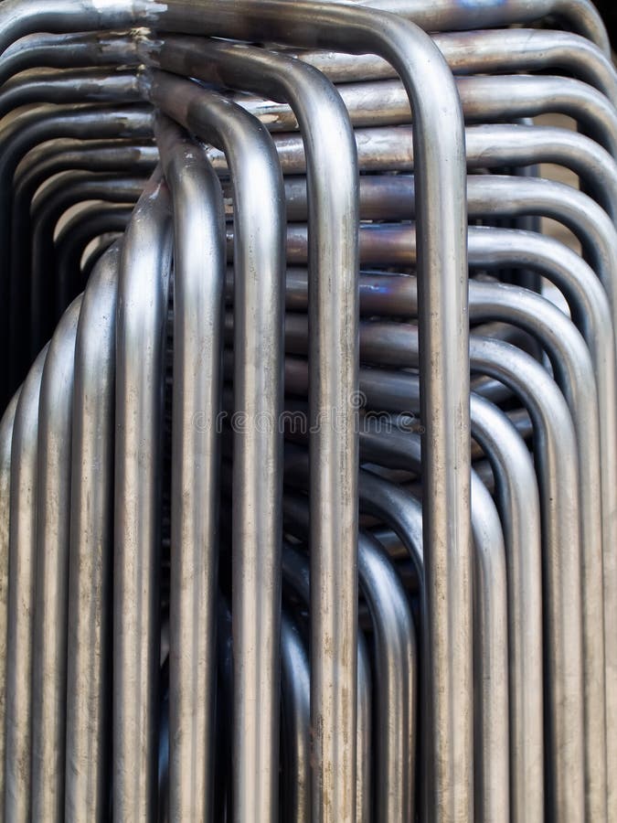 Pipe bending forming stock photo. Image of abstract, reflection - 14873474