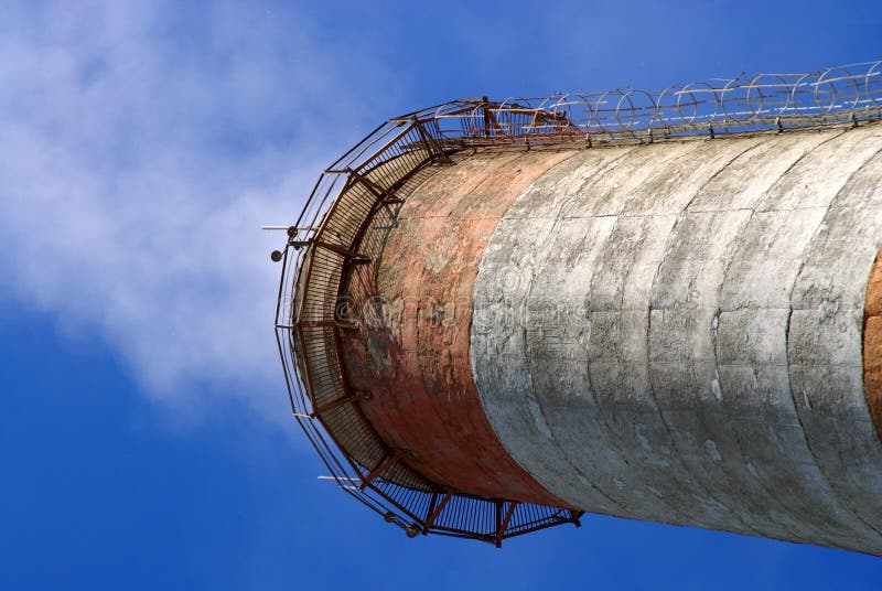 Pipe at a Cement Plant. Russia. Stock Image - Image of danger, europe ...
