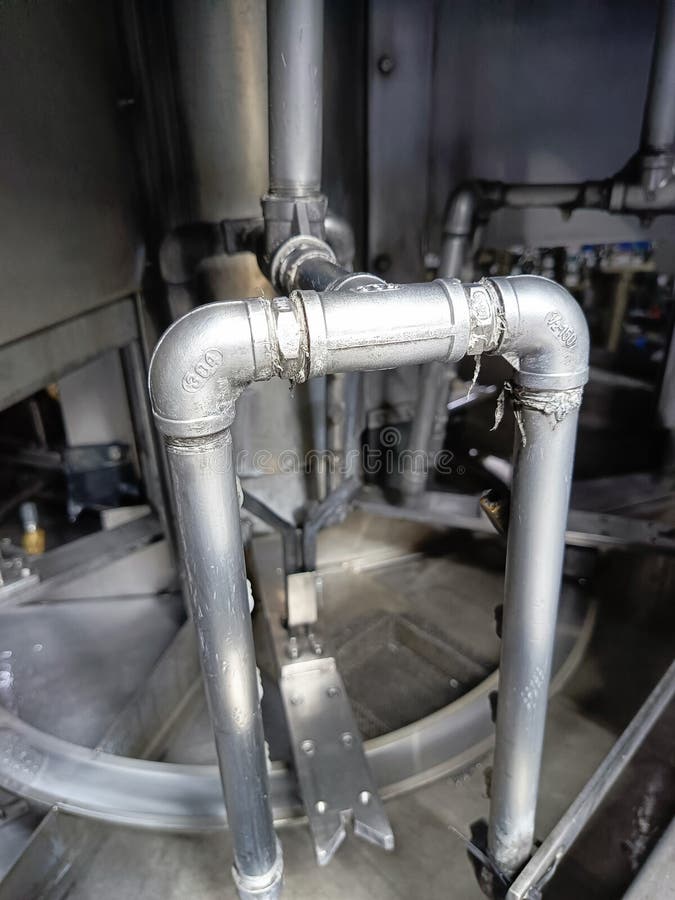 Pipe Circulation on Big Washing Machine Stock Image - Image of pipe ...