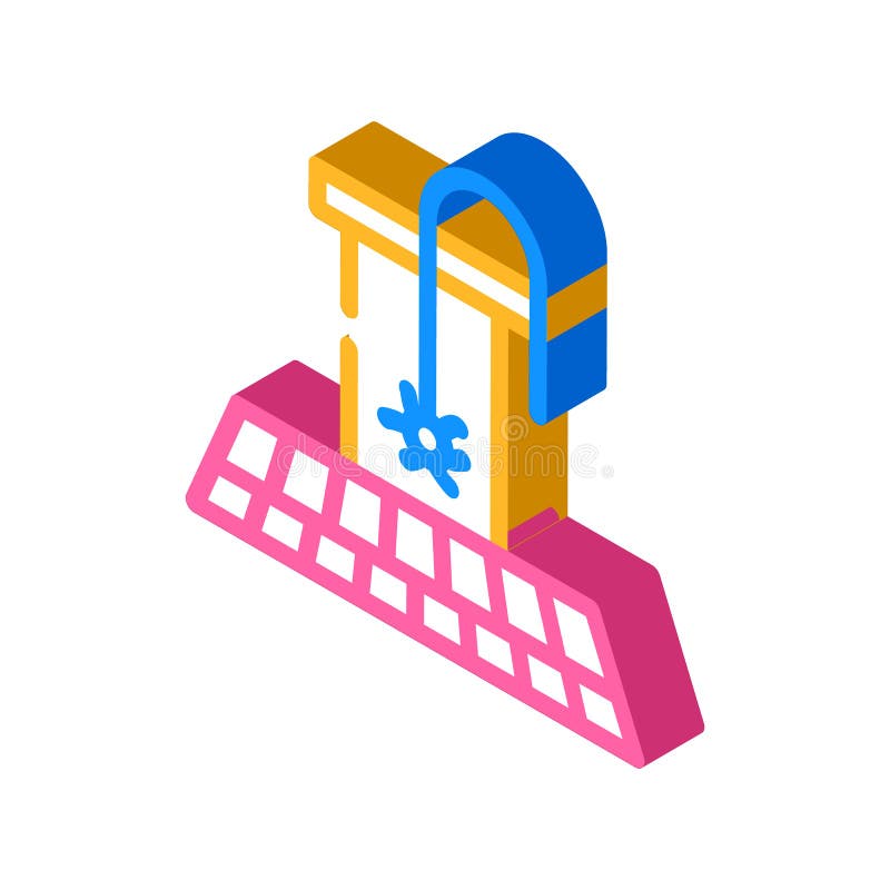 Pipe Cleaning Isometric Icon Vector Illustration Sign Stock Vector ...