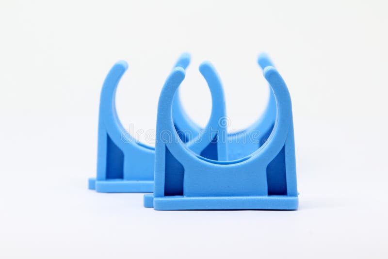 Pipe clip stock image. Image of blue, fixation, piping - 82934581
