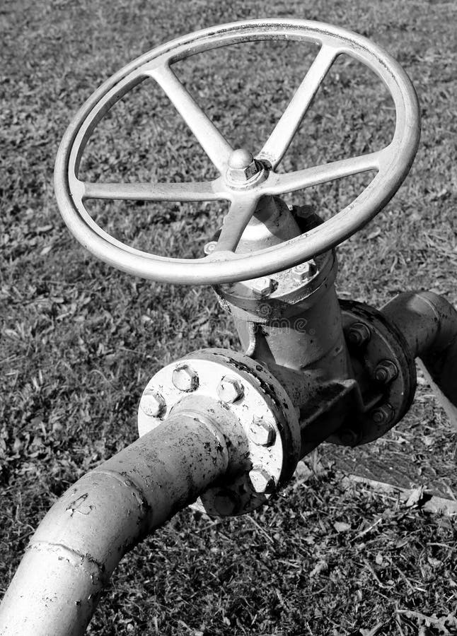 Pipe Closure Valve of the Industrial Plant Stock Photo - Image of wide ...