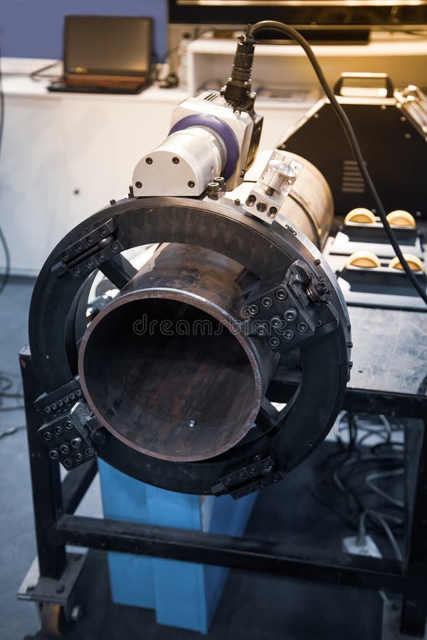 Pipe cold cutting stock photo. Image of large, industry - 161735180
