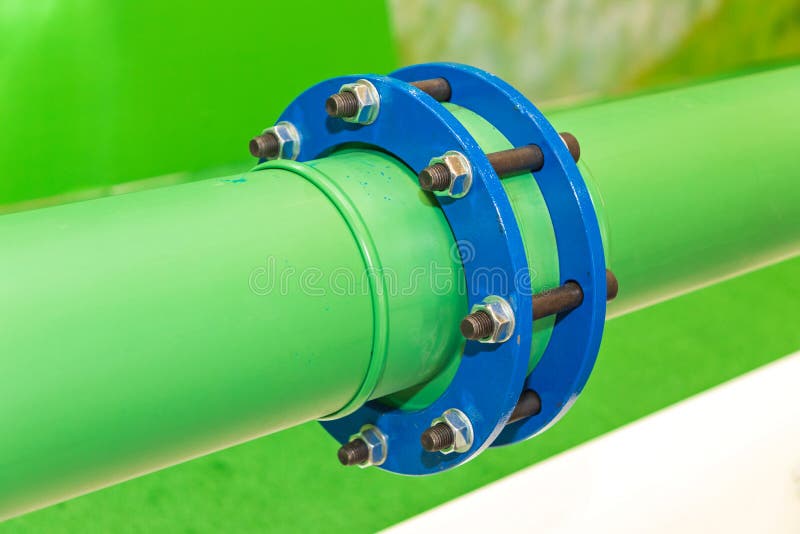 PVC Pipe Connection Witn Fiiting Stock Image - Image of water, connect ...