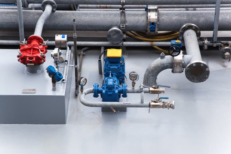 Pipe Connections on a Tanker Stock Photo - Image of valve, tanker: 30171442