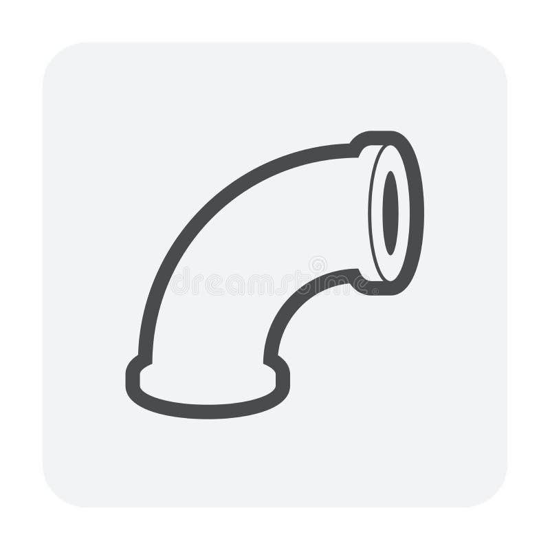 Pipe connector icon stock vector. Illustration of industry - 188865794