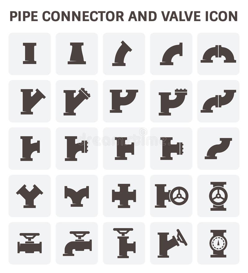 Pipe Connector Icon stock vector. Illustration of engineering - 139372573