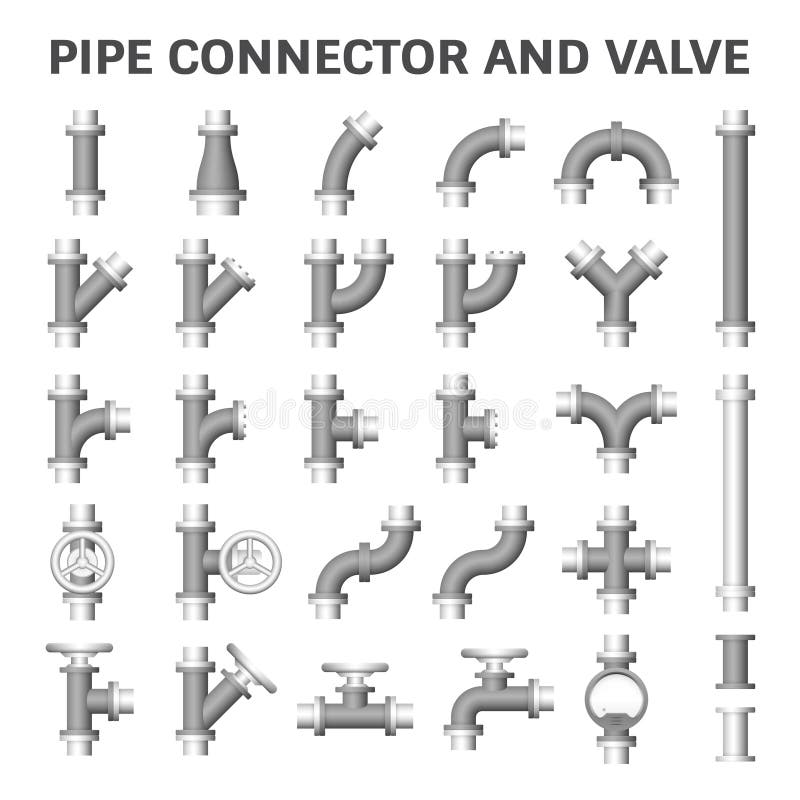 Pipe Connector Icon stock vector. Illustration of industrial - 92781596