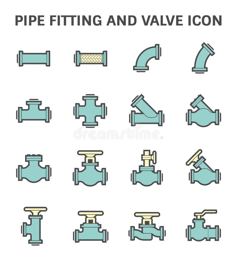 Pipe connector icon stock vector. Illustration of industry - 101071352