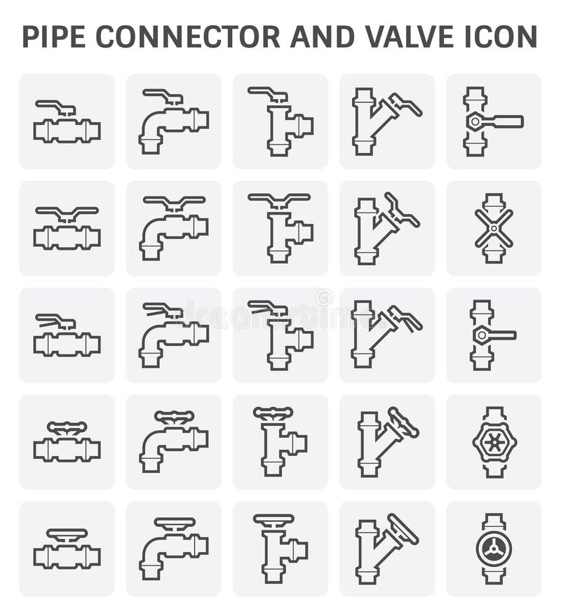 Pipe connector valve stock vector. Illustration of background - 114397350