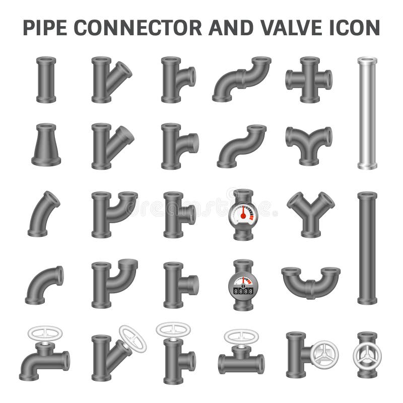 Pipe Connector Vector stock vector. Illustration of design - 91507610