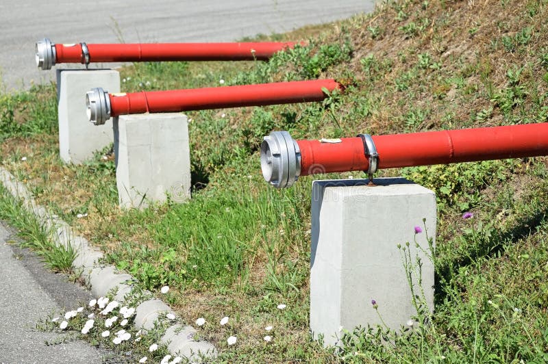 Pipe Connectors of the Fire Hydrant Stock Photo - Image of focus, metal ...