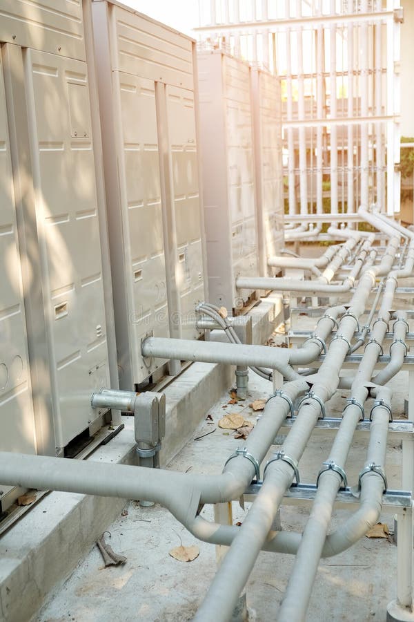 Pipe cooling system. stock image. Image of industrial - 86154575