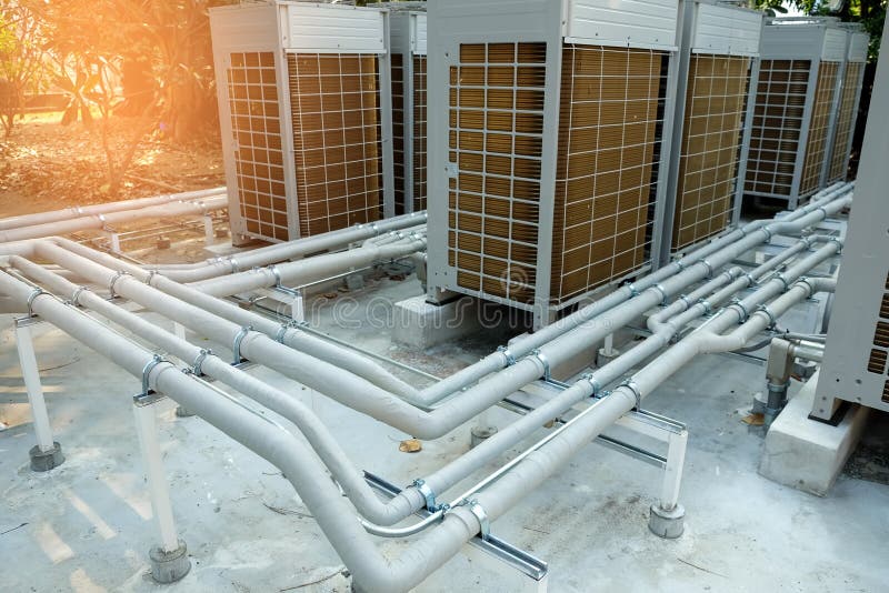 Pipe cooling system. stock photo. Image of control, temperature - 86154636