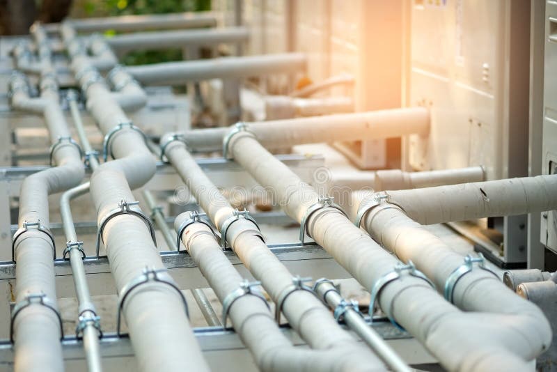 Pipe cooling system. stock photo. Image of ventilation - 86171634