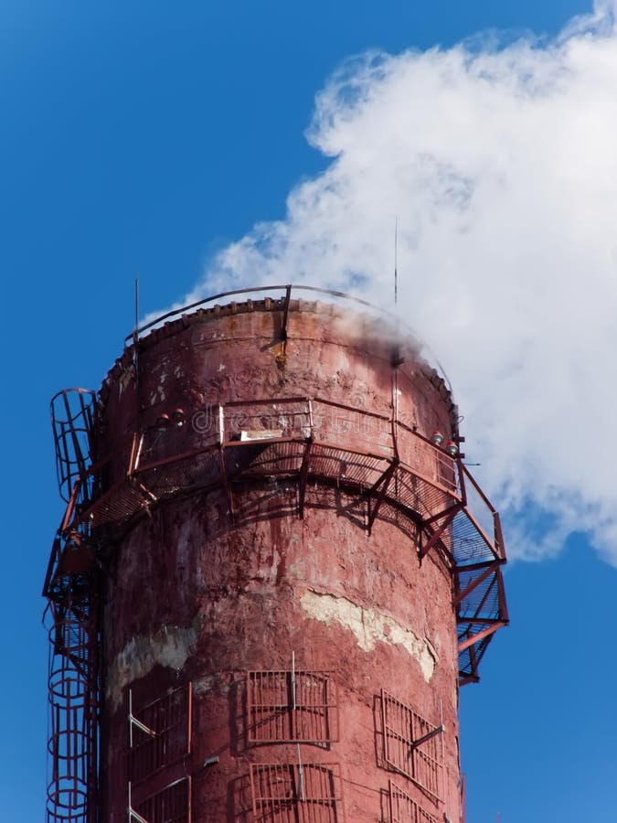 Pipe Factory Smoke Emission Stock Image - Image of equipment, pollution ...