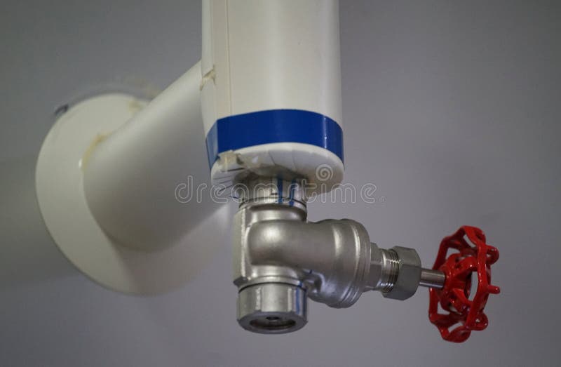 Pipe Faucet stock image. Image of floor, room, outlet - 217429085