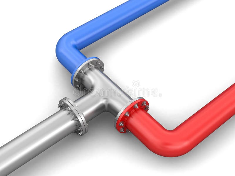 Pipe Fitting (clipping Path Included) Stock Illustration - Illustration ...