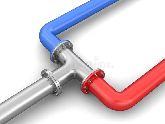 Pipe Fitting (clipping Path Included) Stock Illustration - Illustration ...