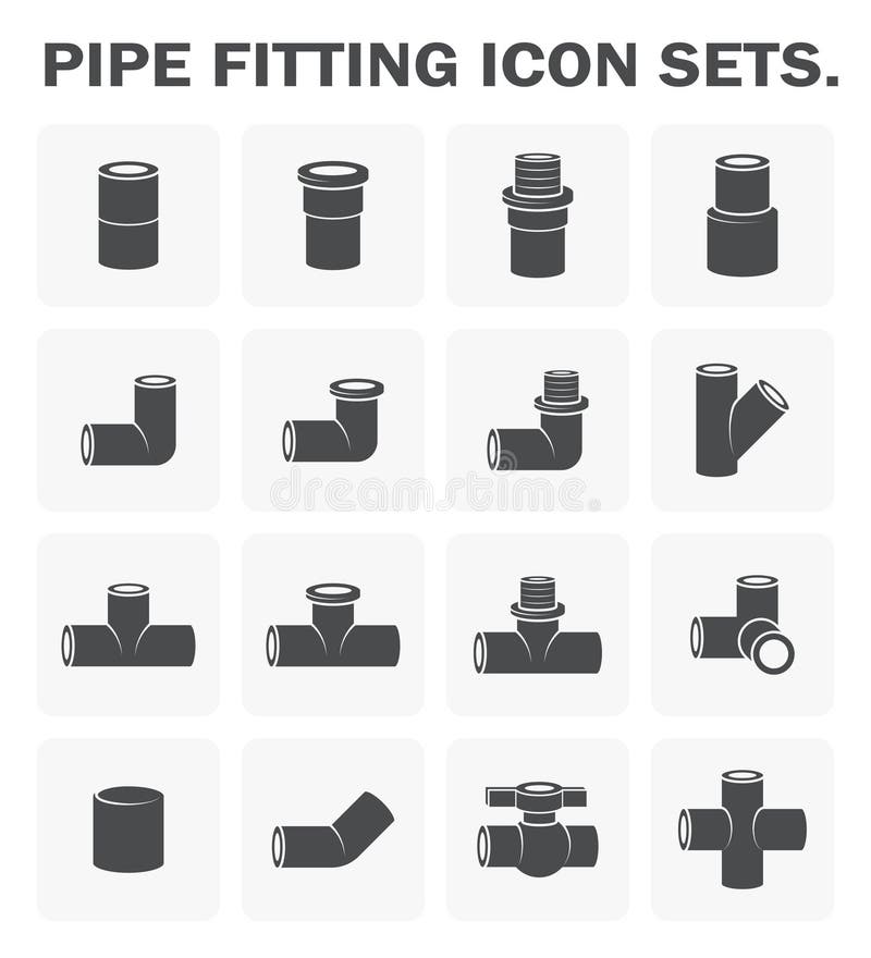Pipe fitting icon stock vector. Illustration of faucet - 96658956