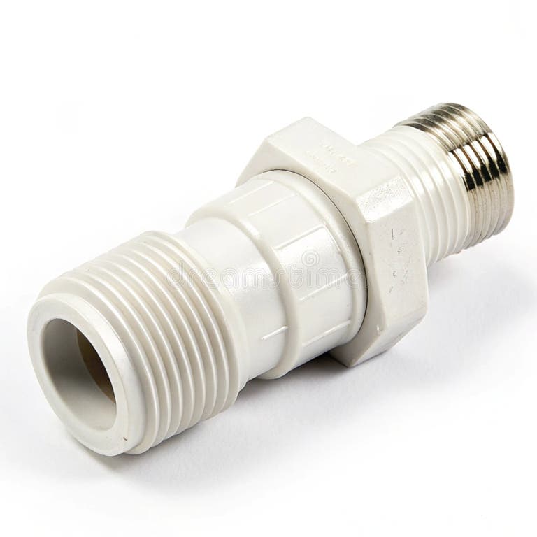 Pipe Fitting Jet Isolated on White Background Stock Illustration ...