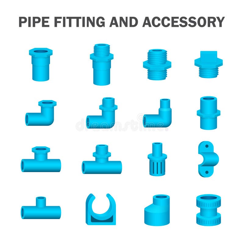 Vector pipe fitting stock vector. Illustration of connect - 64422909