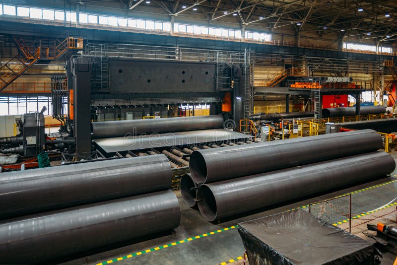 Rollforming Machine for Commercial Manufacturing Stock Image - Image of ...