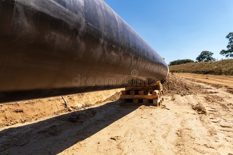 Pipe of a gas pipeline stock image. Image of pipes, connection - 151969723