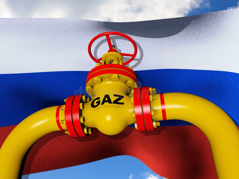 Gaz valve. 3D render stock illustration. Illustration of industry ...