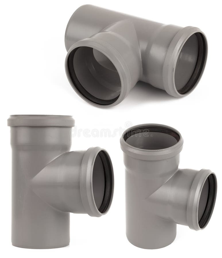 Pipe grise de PVC image stock. Image du évacuation, ponceau - 27689757