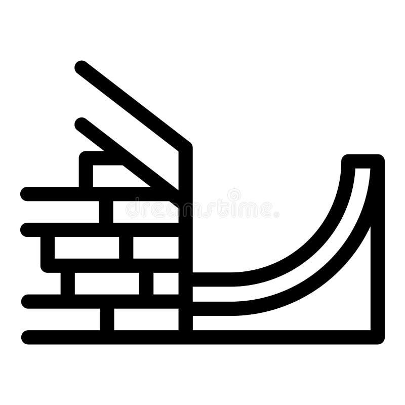 Pipe Gutter Icon, Outline Style Stock Vector - Illustration of ...