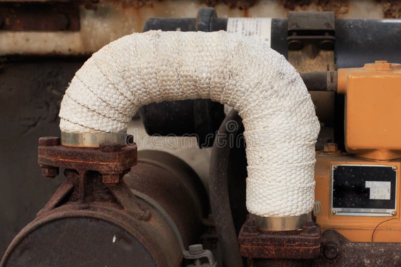 Pipe heat wrapped canvas stock image. Image of water - 34474457