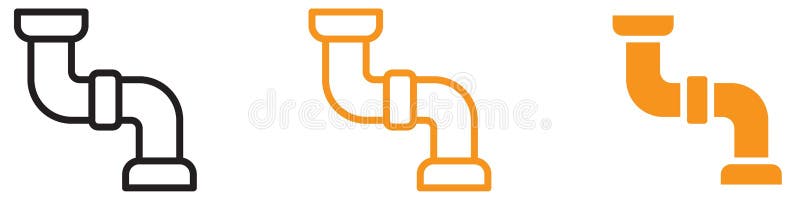 Functional Pipe Icon for Plumbing and Construction Graphics Perfect for ...