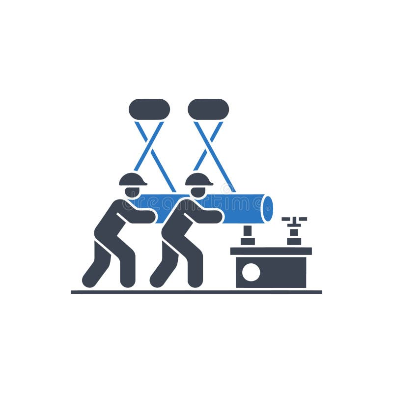 Pipe Installation Icon stock vector. Illustration of installation ...