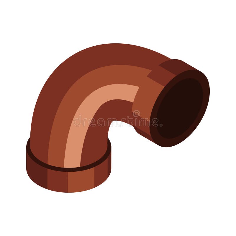 Pipe Isometric Icon stock vector. Illustration of metal - 275405253